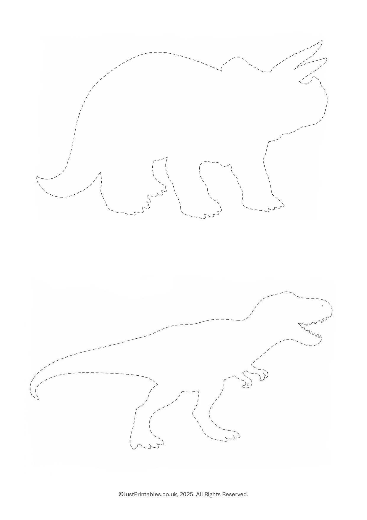 Free Printable Dinosaurs for Kids